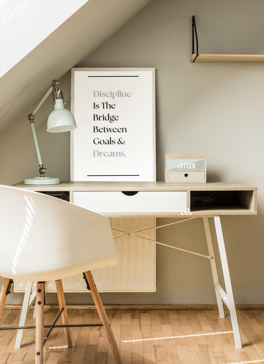 Discipline is the Bridge Between Goals & Dreams | Motivational Wall Art ...
