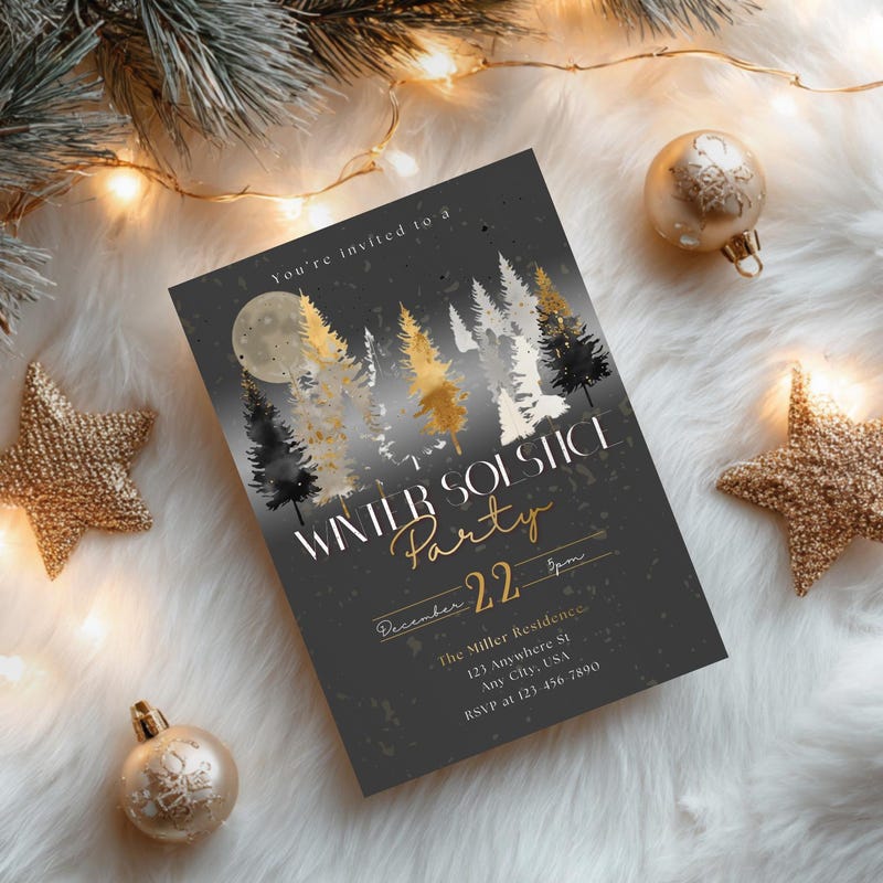 Solstice Theme Cards - Etsy