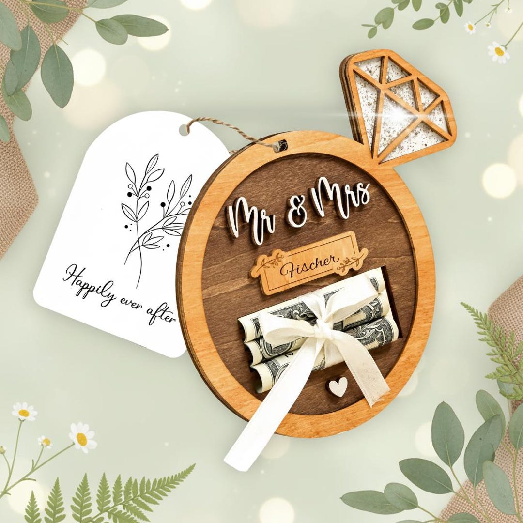 Wedding Card Money Holder for Bride and Groom - Etsy