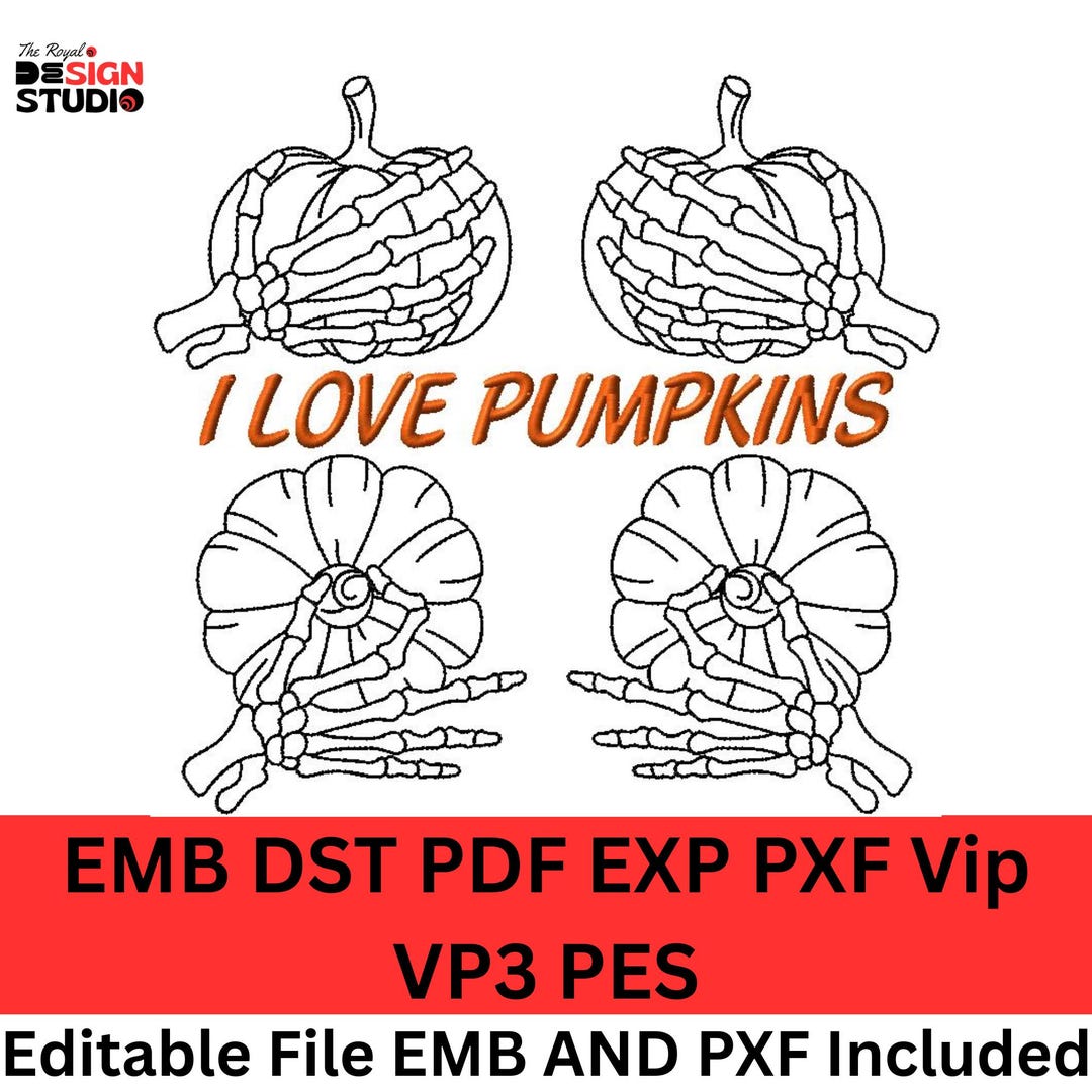 Funny Halloween Center Chest Logo Embroidery Pattern Machine Files 8x8 ...