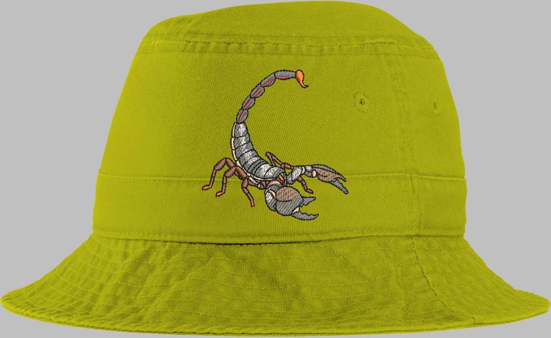Scorpion Embroidery Design: Hat and Cap Machine Files (PDF) - Etsy