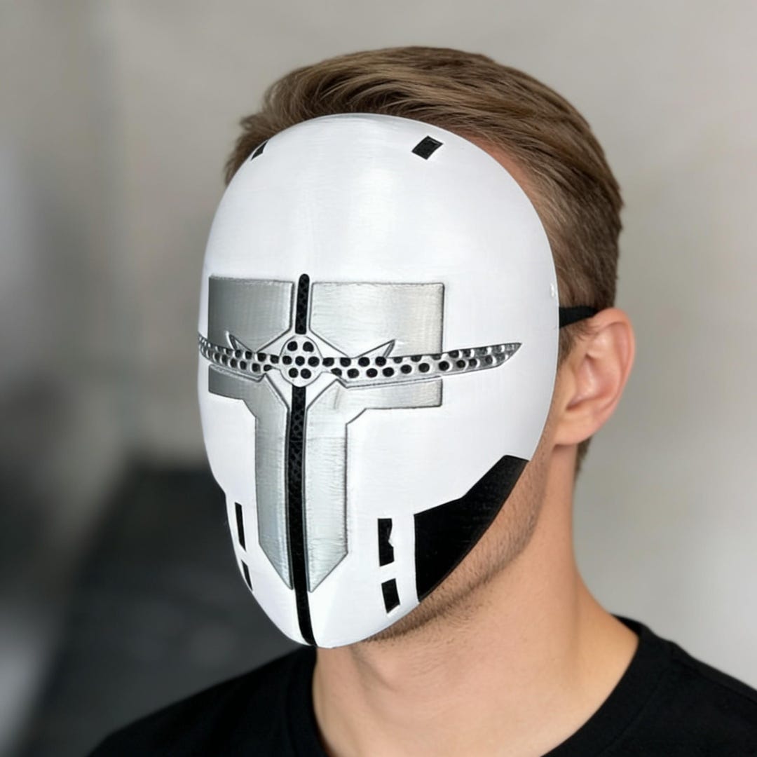 Tactical Enforcer Mask | Futuristic Prison Guard Face Mask for Cosplay ...