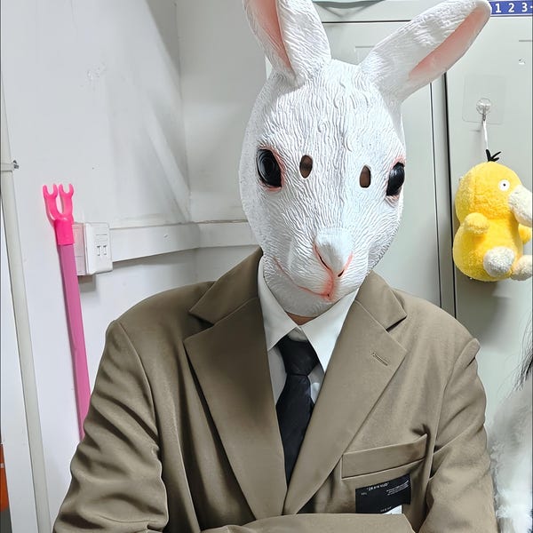 Creepy Rabbit Mask - Etsy