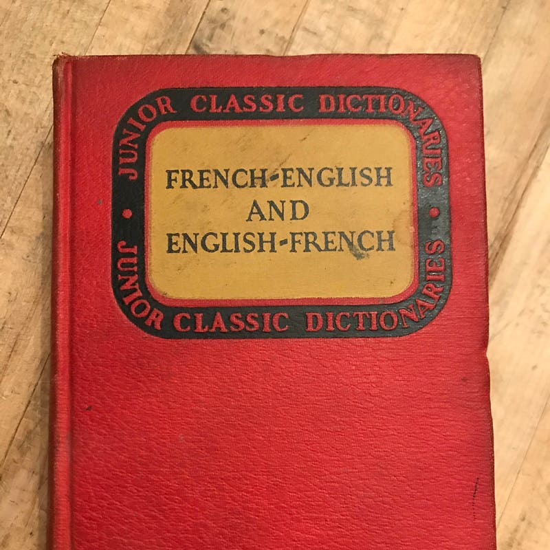 French English Dictionary - Etsy