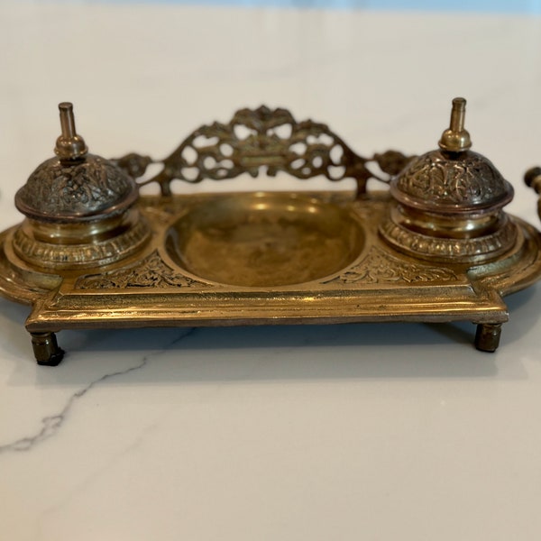 Double Inkwell - Etsy