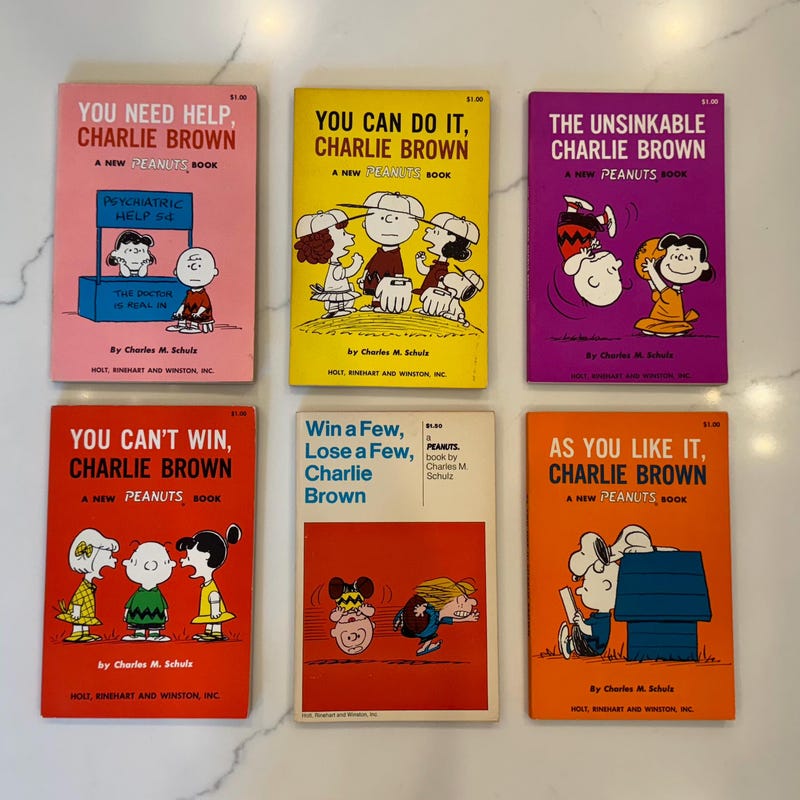 Charlie Brown Books - Etsy