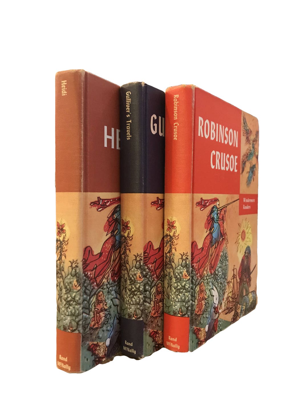 Vintage Windermere Readers: Gulliver's Travels, Heidi, Robinson Crusoe ...