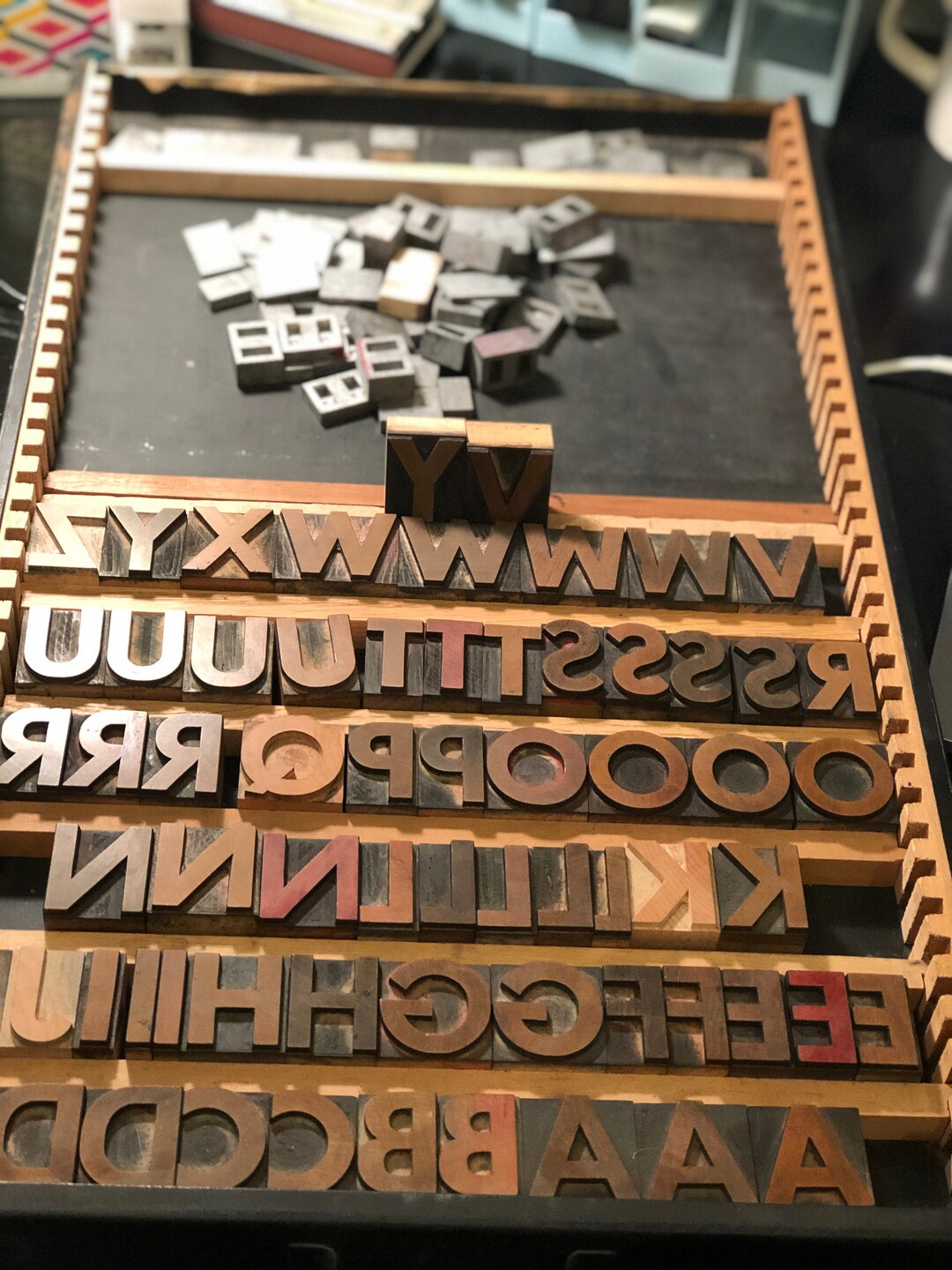 Vintage Wooden Letterpress Block: 1.5" Printer's Type - Pick Your ...