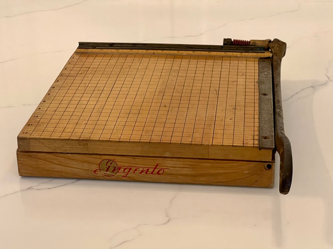 INGENTO No. 4 Vintage Paper Cutter,ideal School Supply Co, Guillotine ...