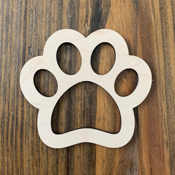 Paw Print Cut Out - Etsy