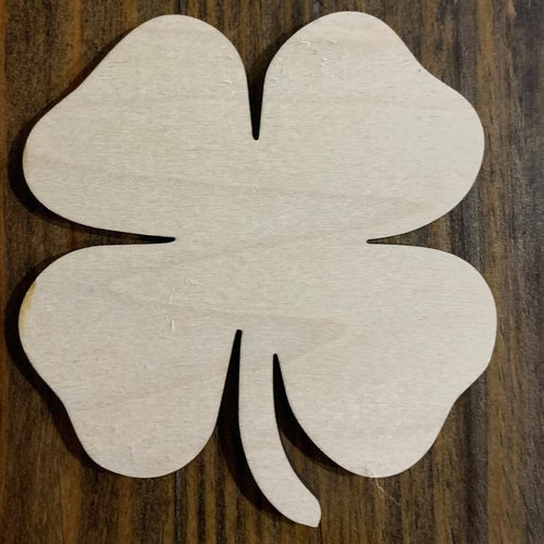 Clover Laser Cut Out Unfinished Wood Shape Craft Supply PAT2 - Etsy