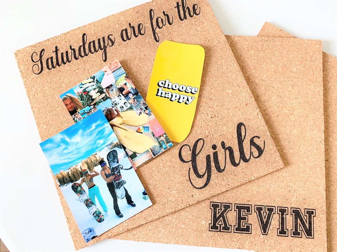 Personalized Cork Board With Name, Cork Board Letters, Personalized ...