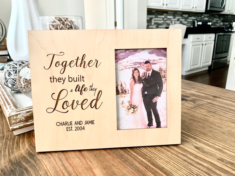 Personalized Picture Frame-custom Engraved Picture Frame-wedding ...