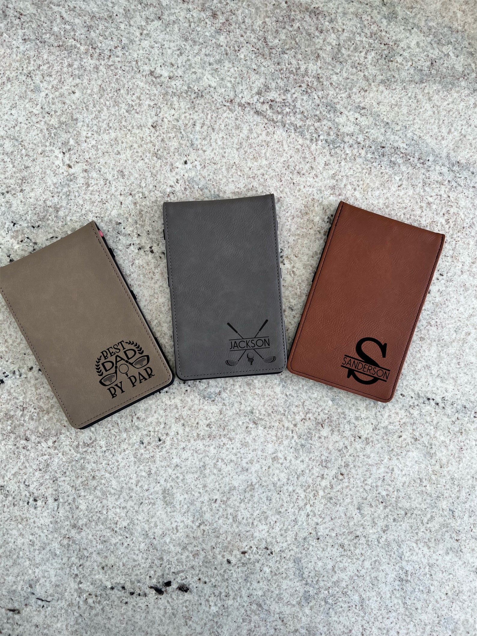 Personalized Golf Scorecard Holder: Engraved Yardage Book, Golf Gift - Etsy
