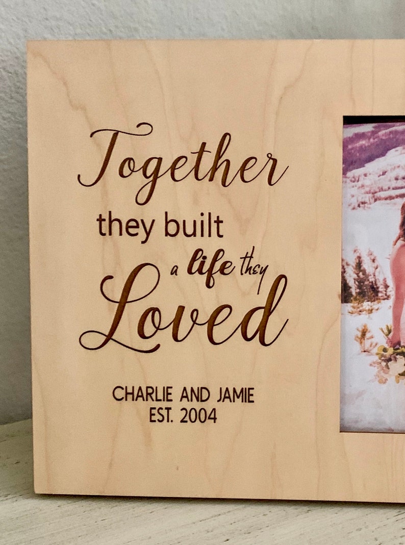 Personalized Picture Frame-custom Engraved Picture Frame-wedding ...