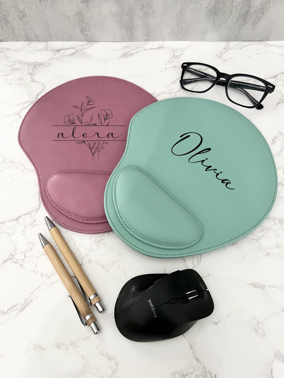 Personalized Mousepad, Monogram Mousepad, Gift Birthday Gift, Wedding ...
