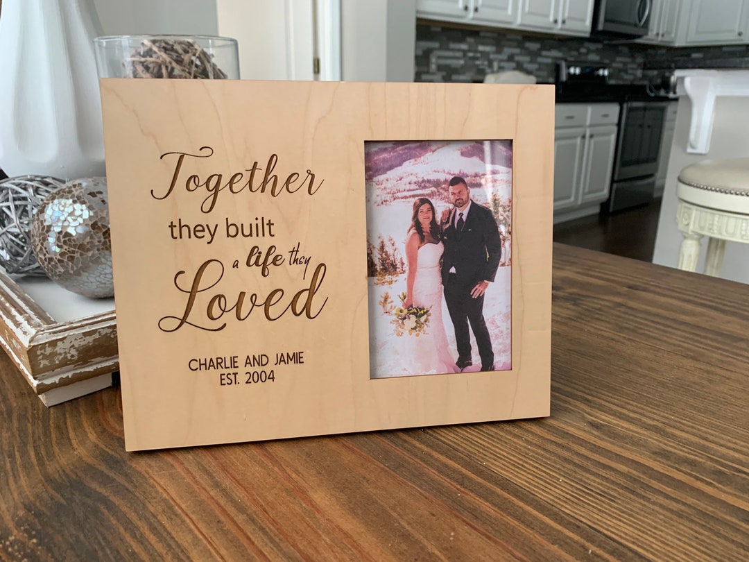 Personalized Picture Frame-custom Engraved Picture Frame-wedding ...