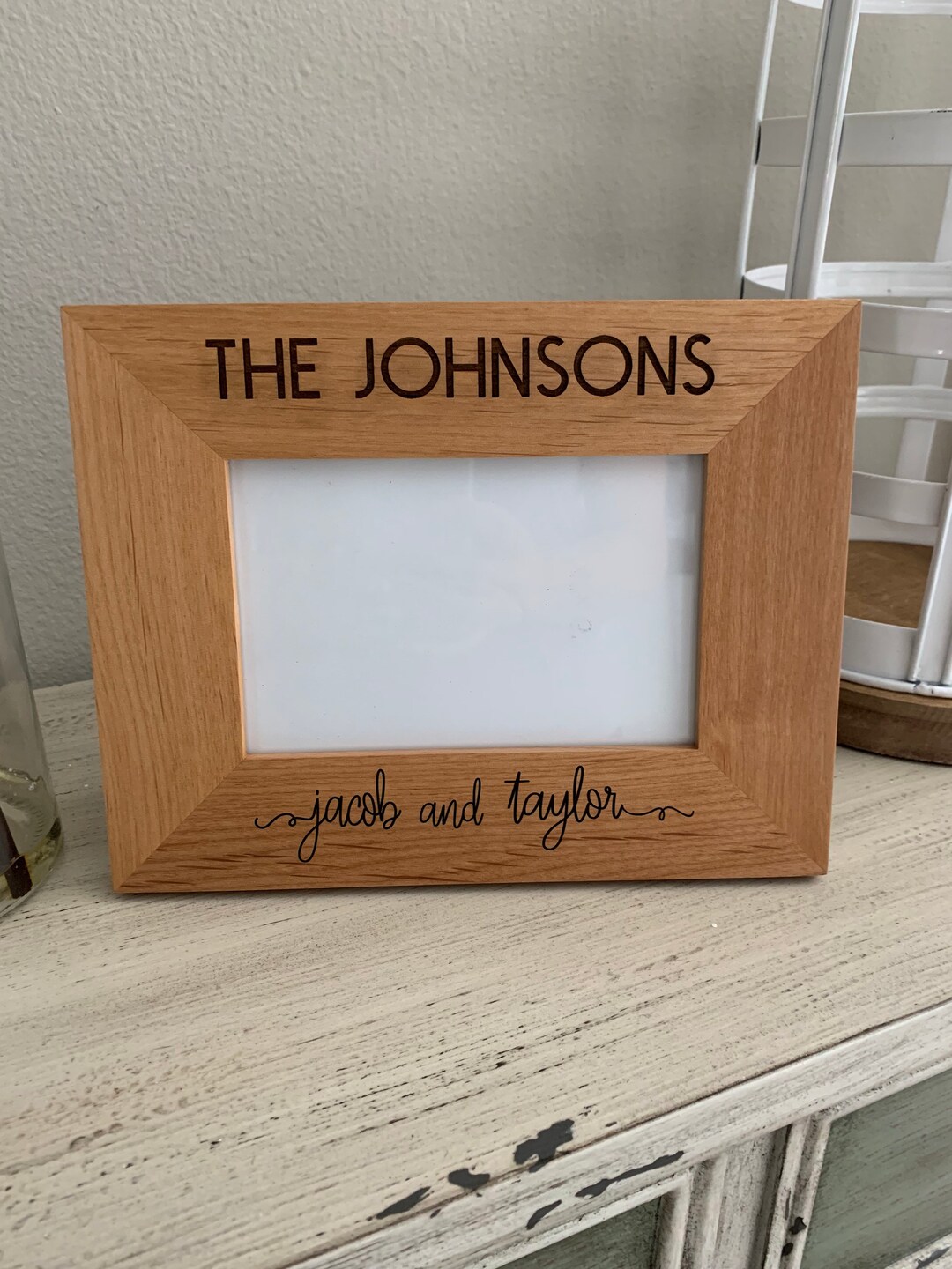 Personalized Picture Frame-custom Engraved Picture Frame-wedding ...