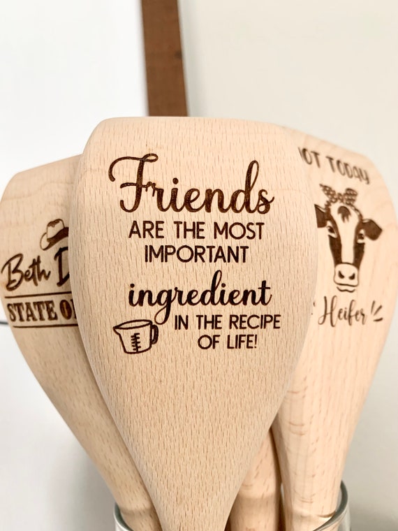 Personalized Wooden Spoon Friendsgiving Wooden Spoon Party - Etsy