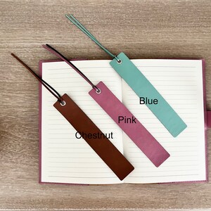 Personalized Engraved Leather Bookmark, Teacher Gift, Book Club Gift ...