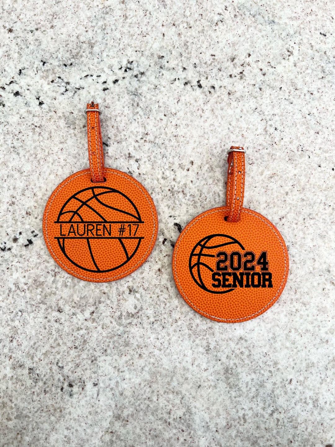 Basket Ball Bag Tag, Good Luck Tag, Team Sports Tag, Personalized Tag ...