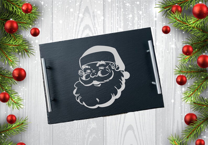 Cookie Tray for Santa- Slate Tray- Deluxe Personalized Tray ...