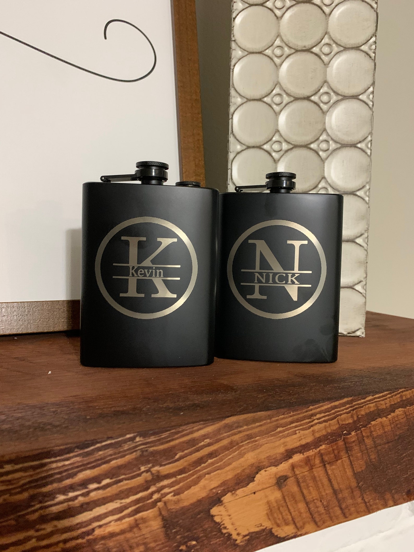 Personalized FlaskBusiness logo customer gift Custom Flask | Etsy