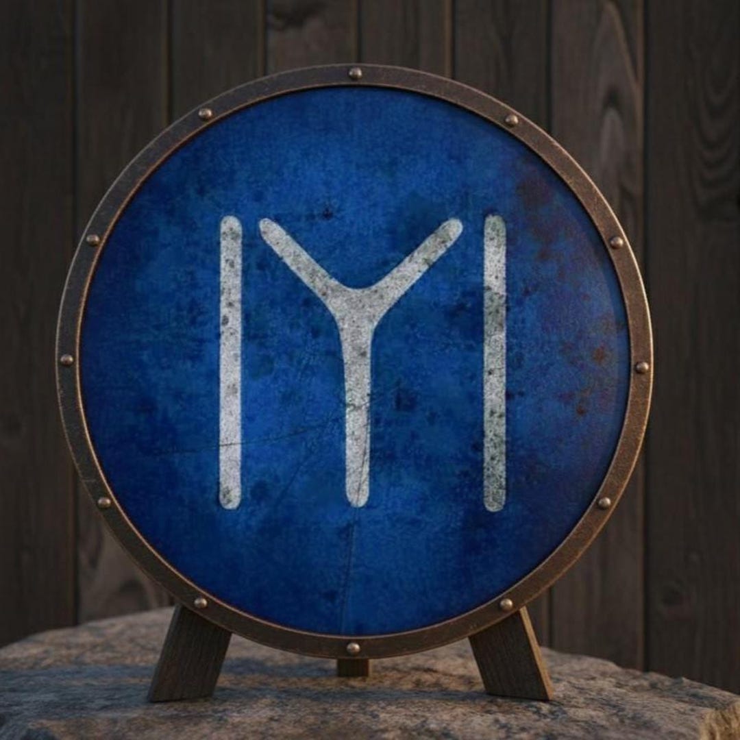 Wooden Viking Shield | Turkish Style | Kai Kabila Shield | Handmade ...