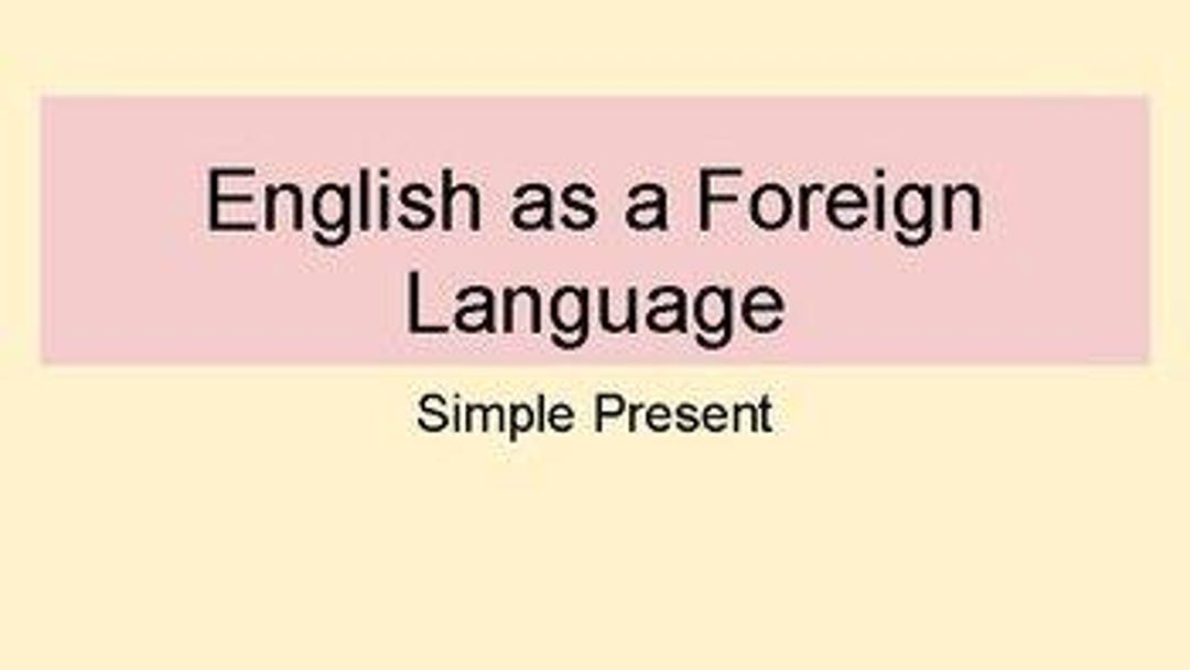 ESL Beginner Guide - Simple Present Tense- A1 - Etsy