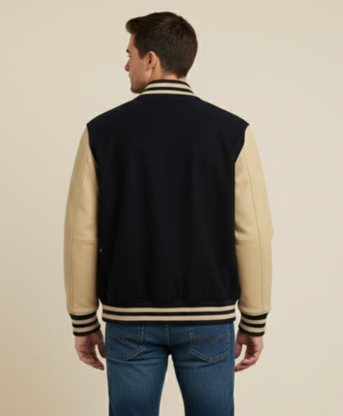 Varsity Letterman Jacket – Custom Embroidered Wool & Leather - Etsy