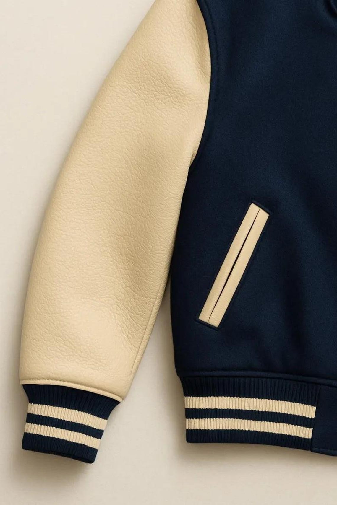 Varsity Letterman Jacket – Custom Embroidered Wool & Leather - Etsy