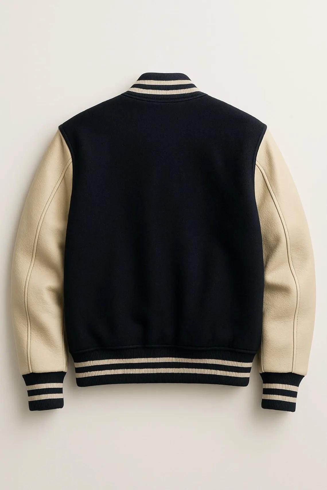 Varsity Letterman Jacket – Custom Embroidered Wool & Leather - Etsy