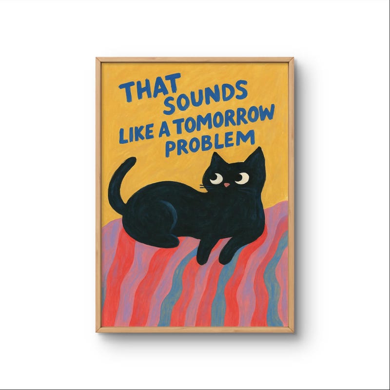 Funny Cat Sayings Posters - Etsy UK
