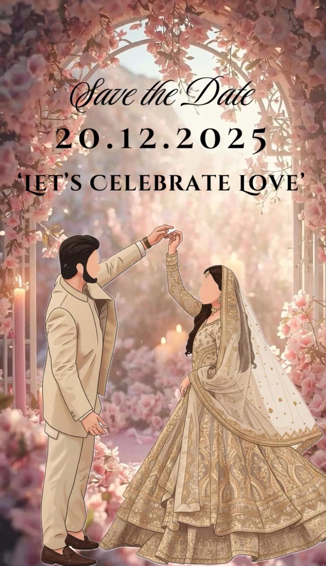 Animated Wedding & Pre-wedding (nikah) Video Invitation | Customizable ...