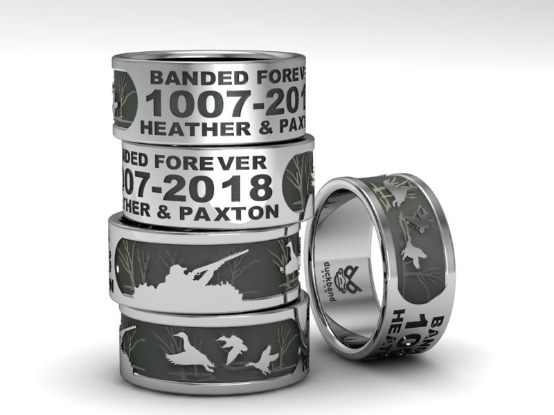 50/50 Band. Duck Hunting, and Banded Ring in One Band. - Etsy