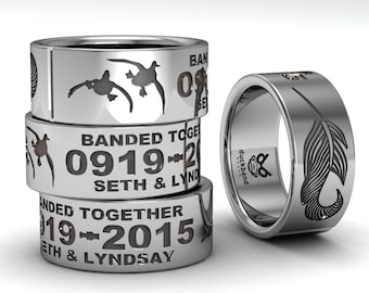 Custom Duck Band Wedding Ring. - Etsy
