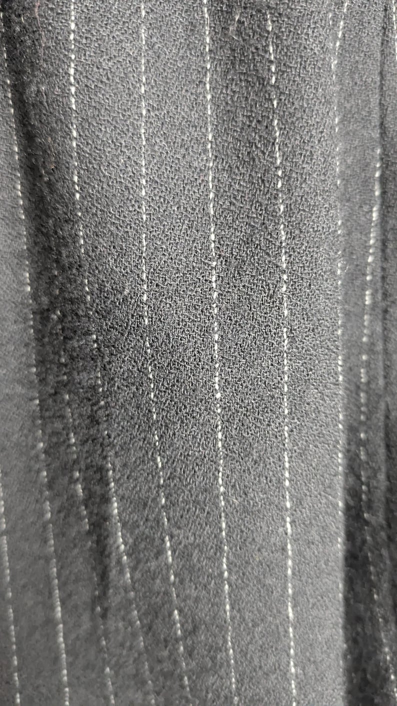 Black and White Pinstriped Three-piece Power Suit - Etsy