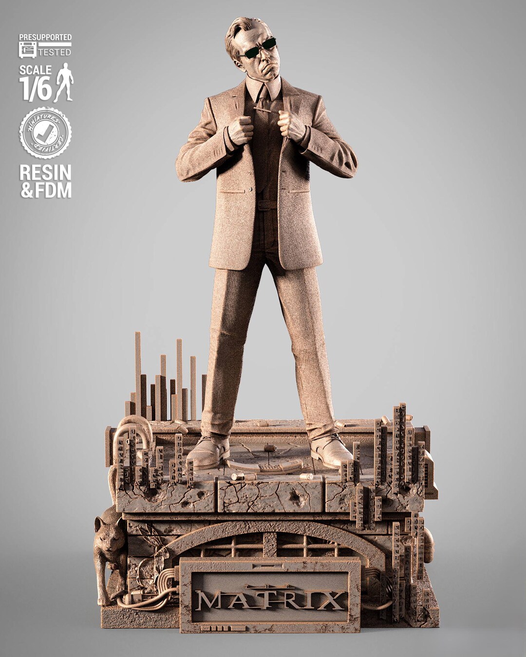Smith, Character From the Science Fiction Film (matrix), STL File. - Etsy