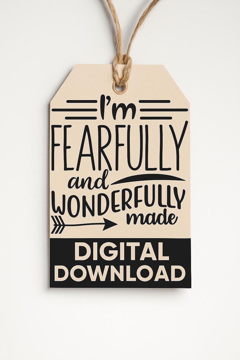 Fearfully and Wonderfully Made Printable Wall Art: Christian Home Decor ...