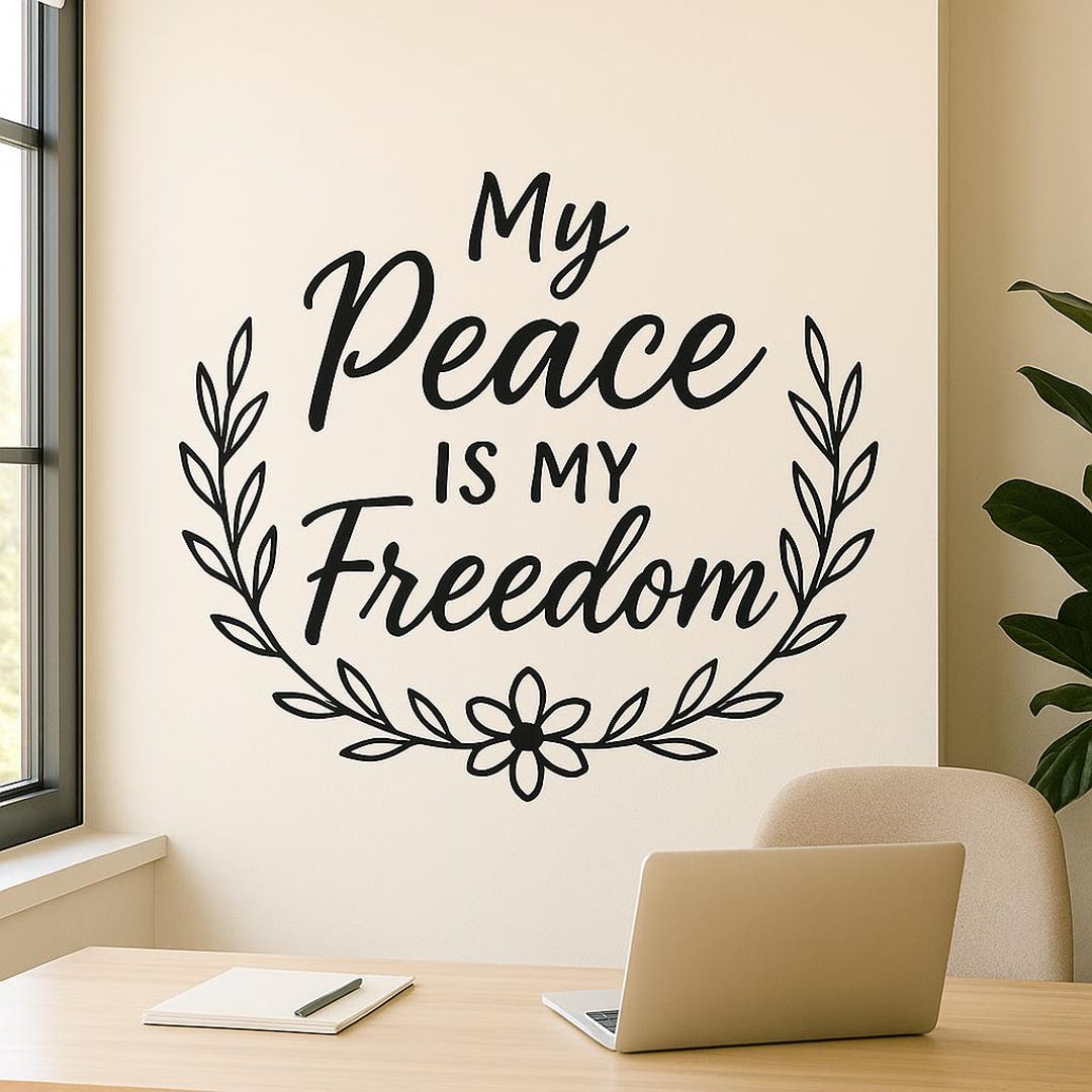 My Peace Is My Freedom SVG - Inspiration Zitat, Wandkunst (digitaler ...