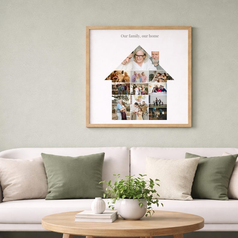 House Photo Collage Canva Template | Family Wall Art - Etsy