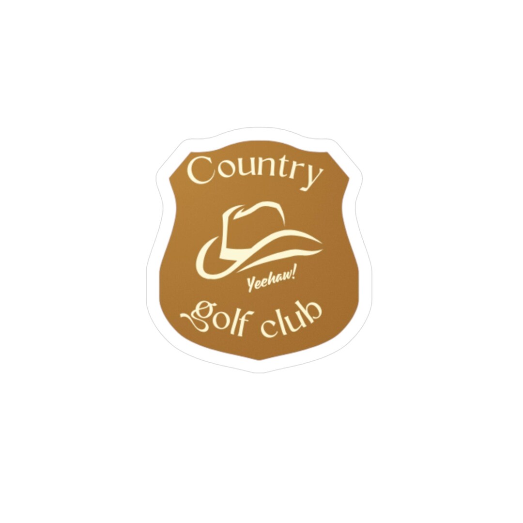 Country Golf Club Sticker - Etsy