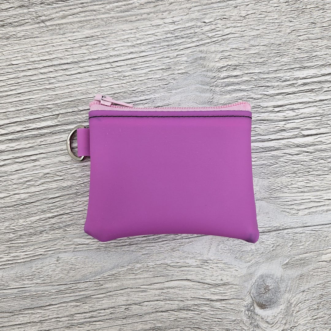 Mini Pink Jelly Zipper Pouch With D Ring S937 - Etsy