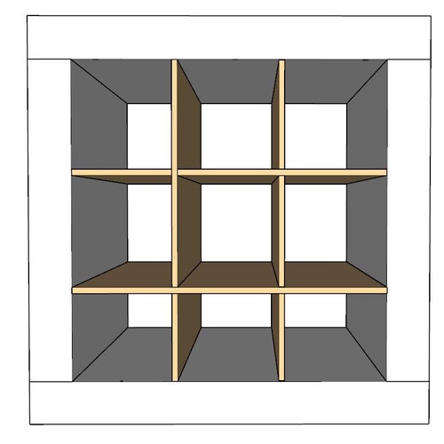 X Divider Cube Insert for Cube Storage Shelves Available - Etsy Canada
