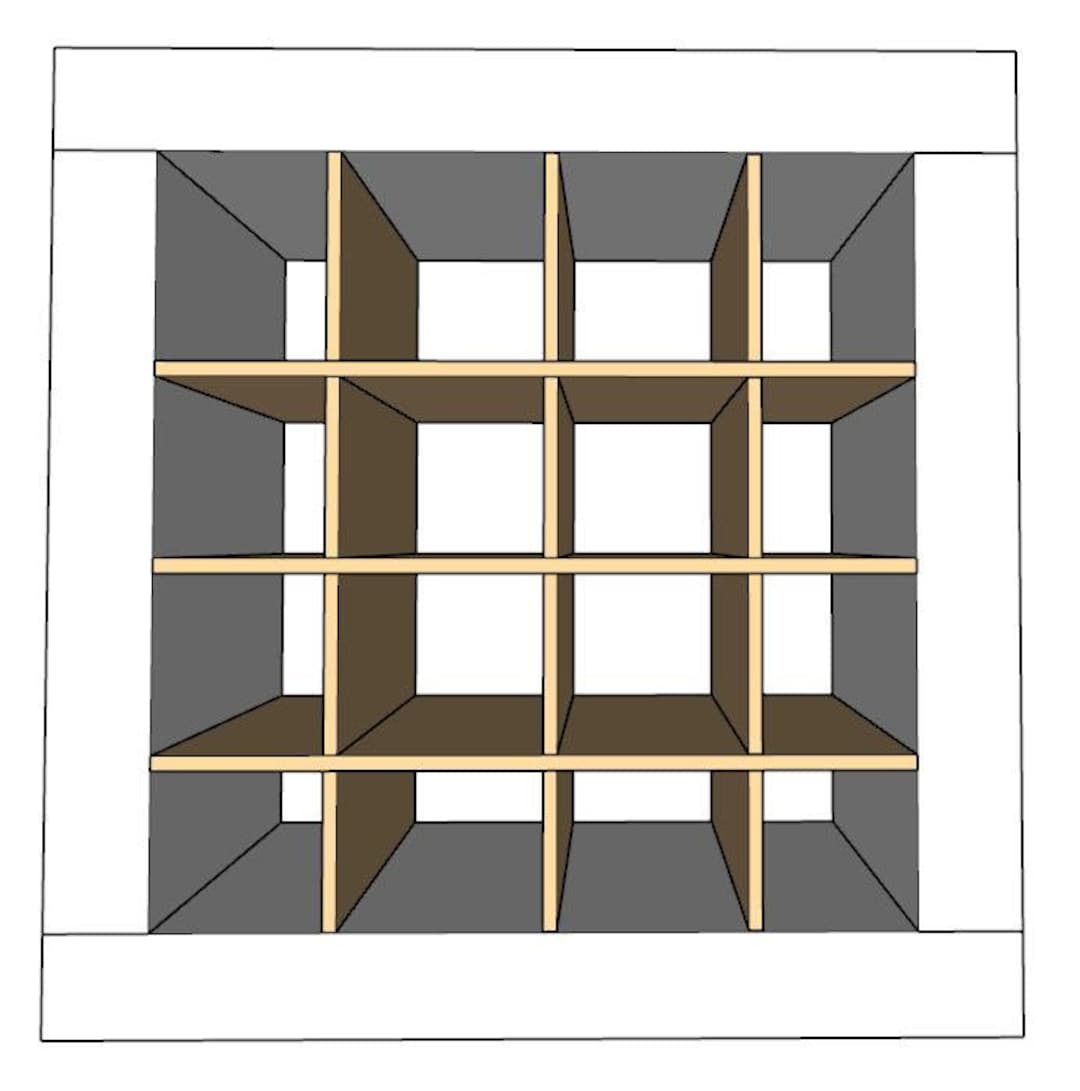 16 Cubby Cube Insert: Yarn & Vinyl Roll Organizer - Etsy