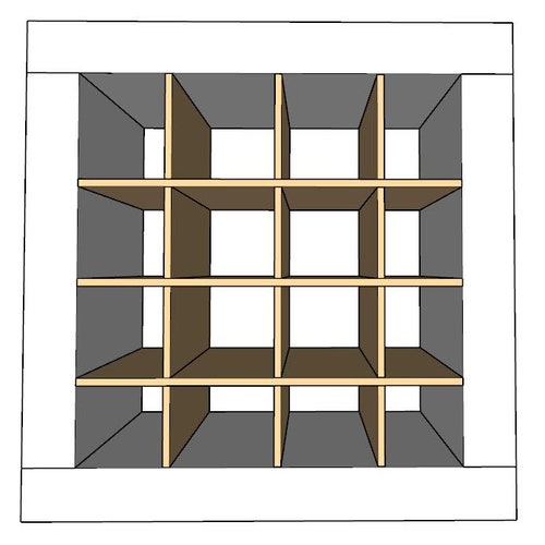 X Divider Cube Insert for Cube Storage Shelves Available - Etsy Canada