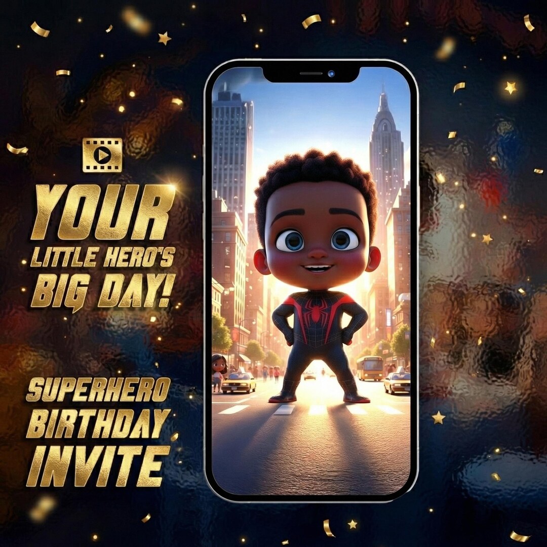 Superhero Video Invitation | Costume Invite | Customized Animated ...