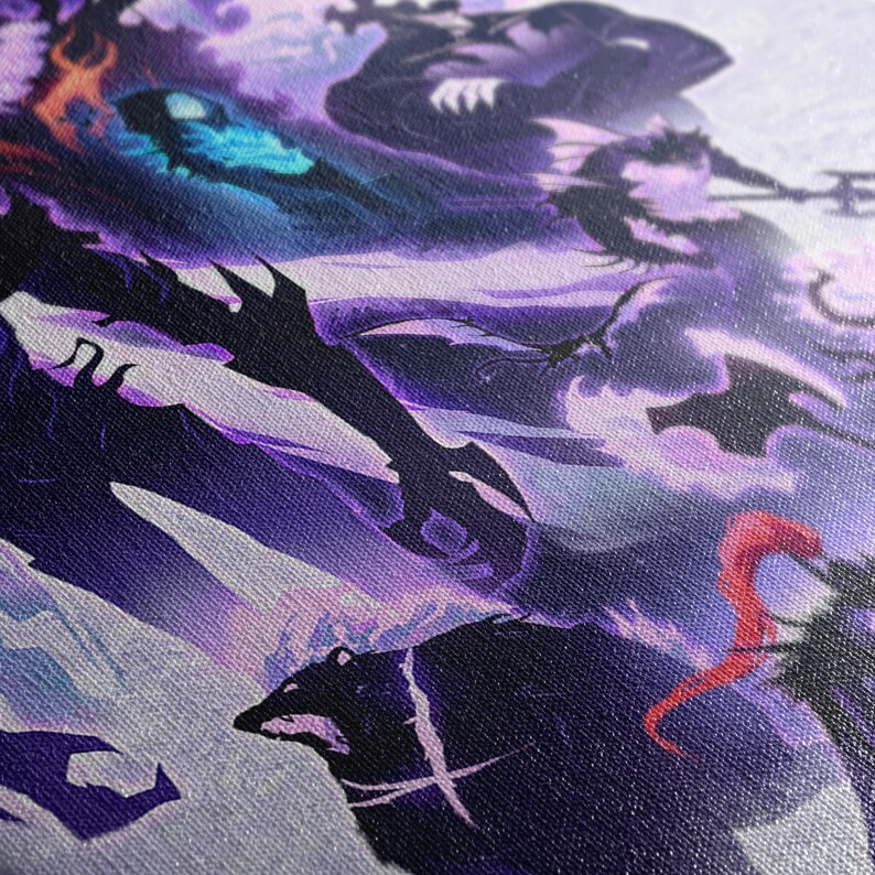 Solo Leveling Anime Canvas: Sung Jin Woo, Igris, Beru, Ready to Hang - Etsy