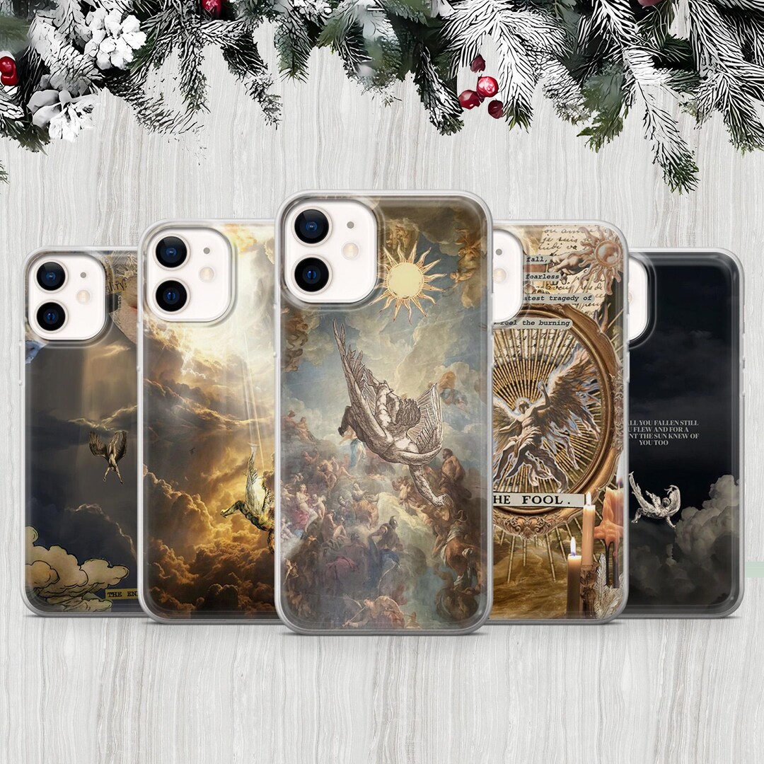 Icarus Mythology Phone Case Vintage Art Cover for iPhone 17 Pro, 16, 15 ...