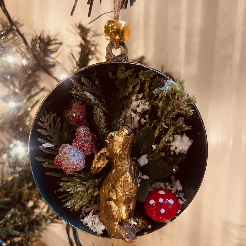 Stag Painted Decorations - Etsy UK